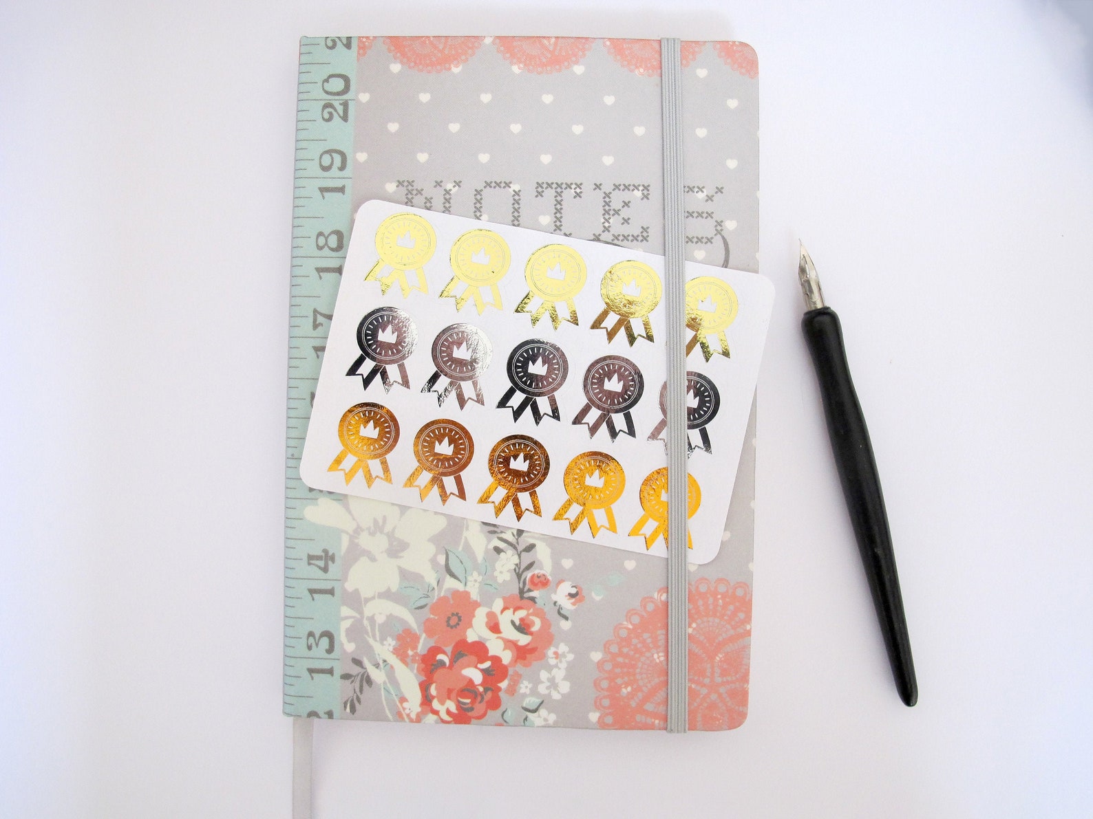 Foiled Medal Stickers in Gold, Silver and Bronze - Etsy UK