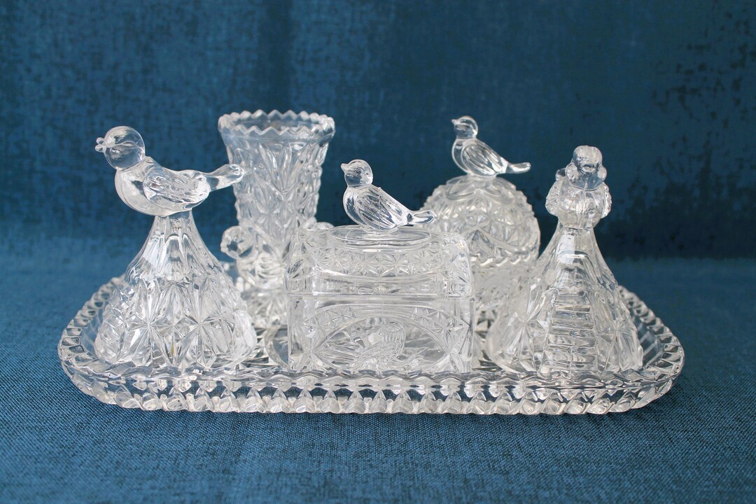Vintage Hofbauer Byrdes Crystal Collection - 6 Piece Set - German Bird ...