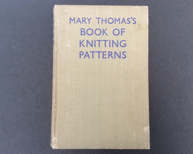Mary Thomas's Book of Knitting Patterns. Vintage 1948 Knitting Book ...