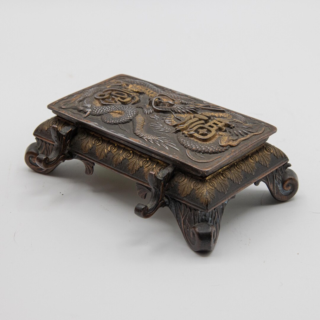 Antique/vintage Dragon Scribe Box / Vintage Inkwell - Etsy
