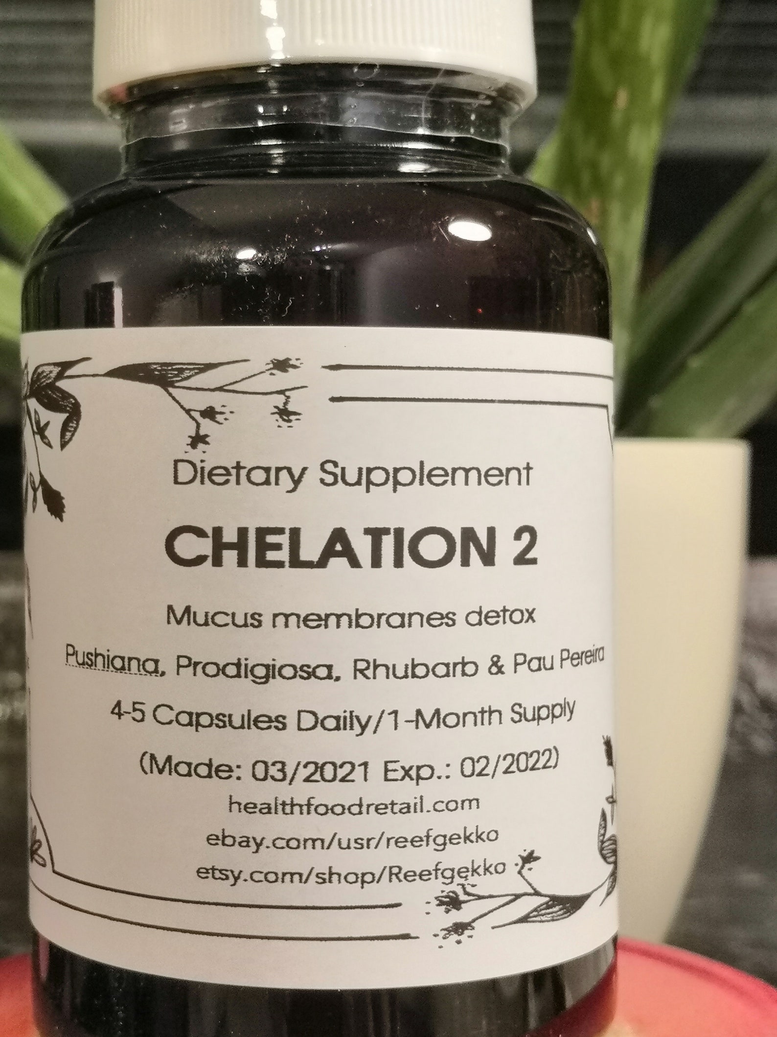 CHELATION 2 Mucus Membranes Detoxifier - Natural Colon Cleanse - Etsy
