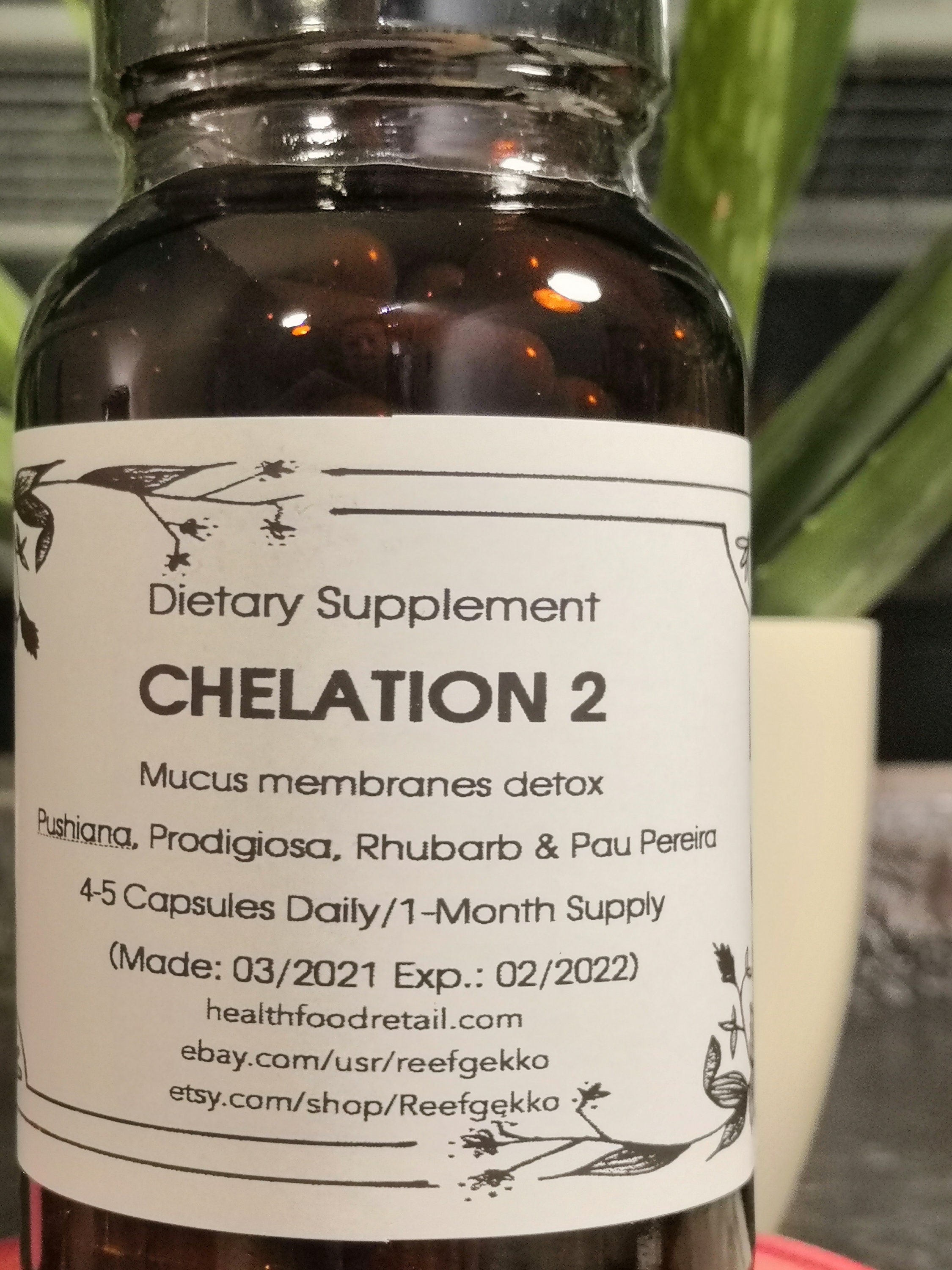 CHELATION 2 Mucus Membranes Detoxifier - Natural Colon Cleanse - Etsy