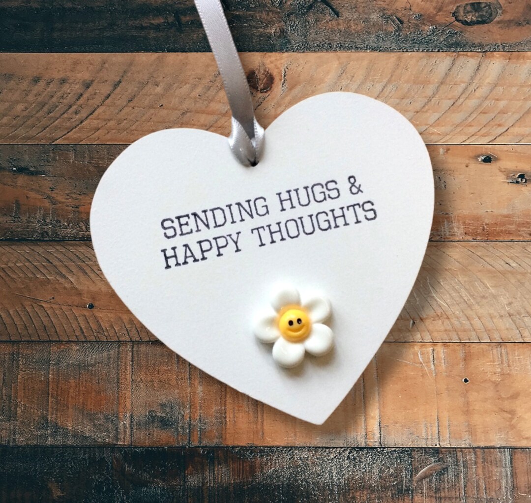 Sending Hugs and Happy Thoughts Cheer Up Thinking of You - Etsy