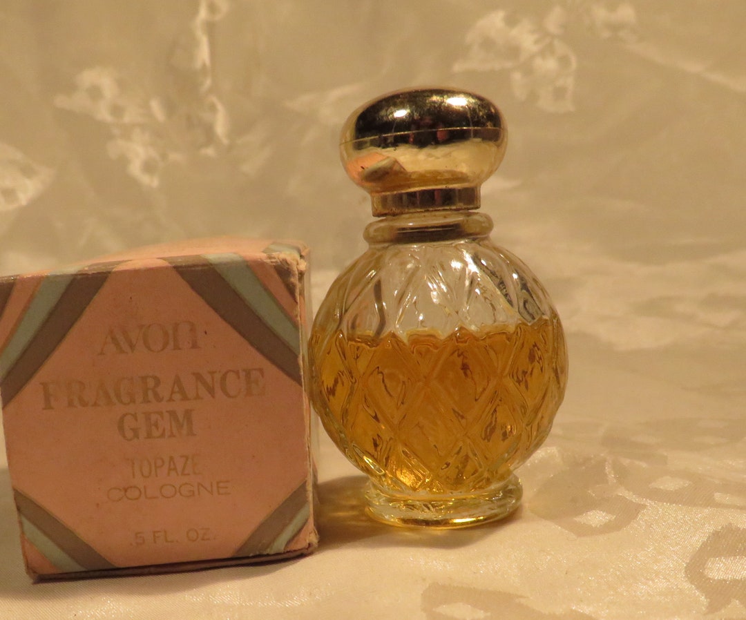 Avon Vintage Topaze Cologne Dab on .5 Oz. 1-3/8 Diameter 2-3/8 Inches ...