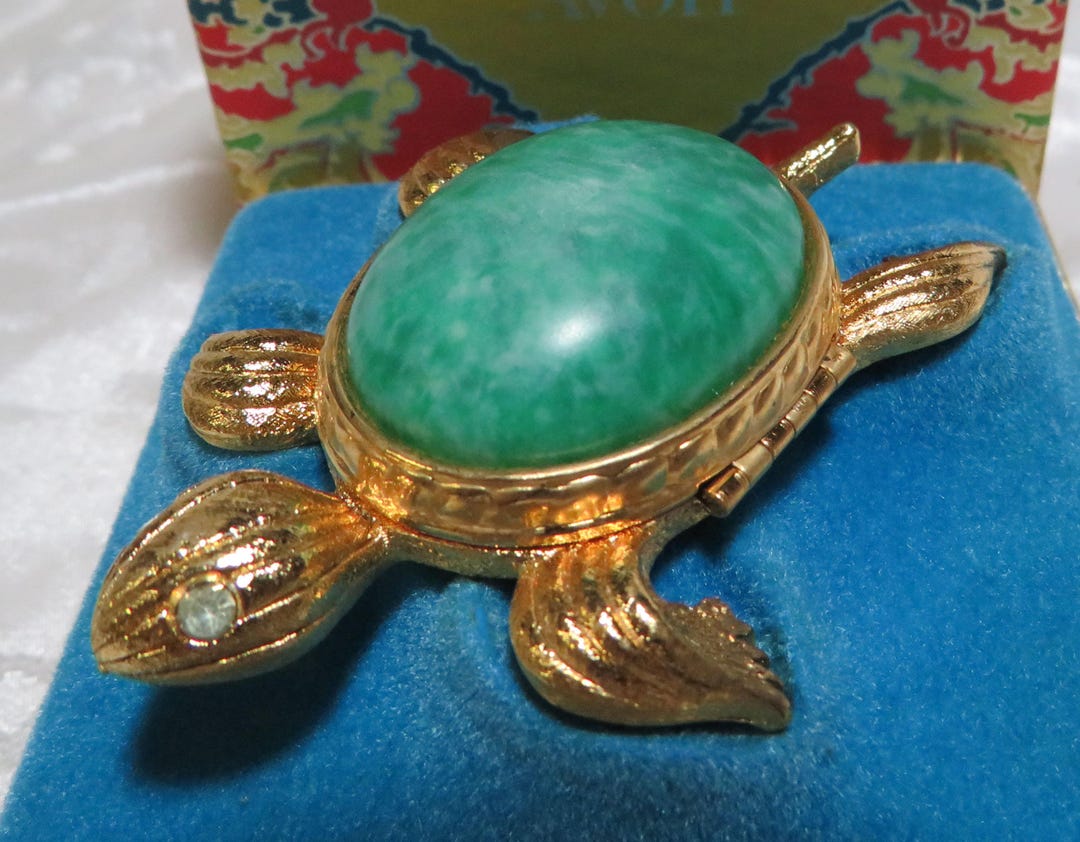 Avon Tortoise Turtle for Perfume Glace a Lovely Collectible ...
