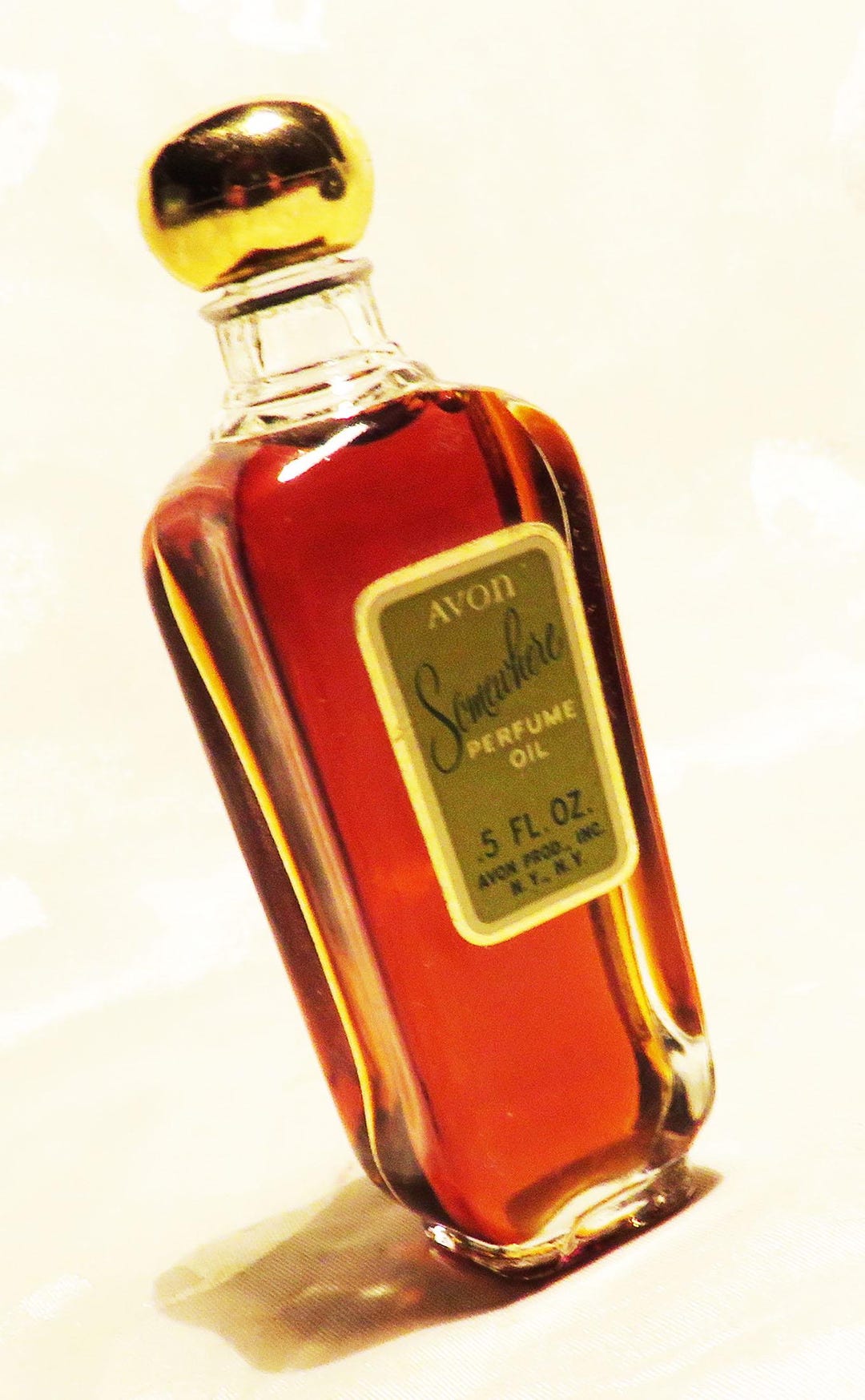 Avon Somewhere Perfume Oil Classic Somewhere Design .5 Oz. 3-1/8" Tall ...