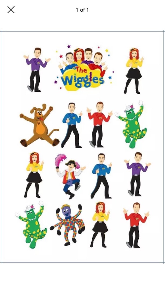 The Wiggles Temporary Tattoo Sticker. Party Supplies Bunting | Etsy