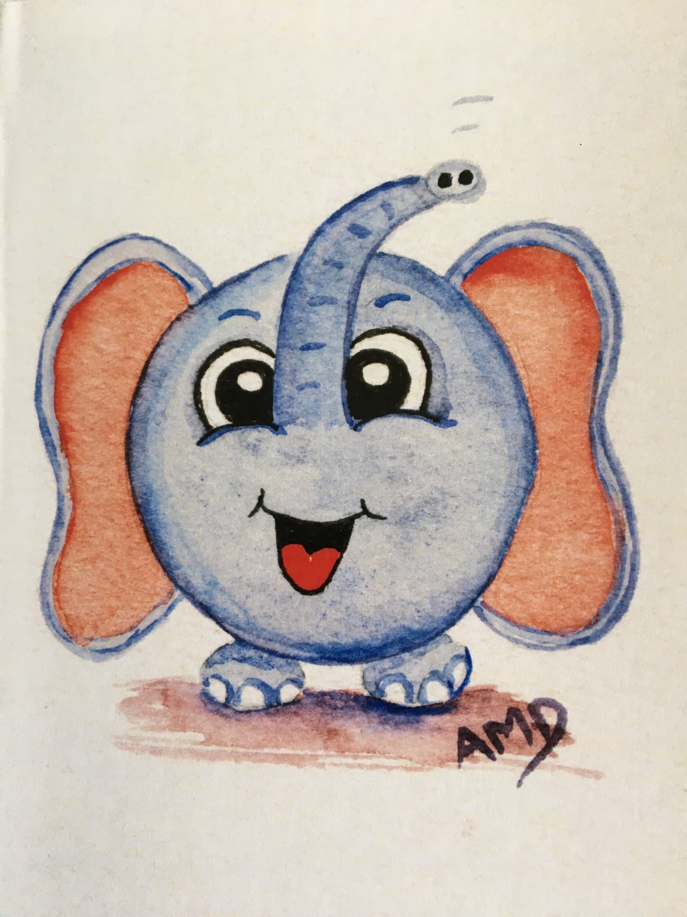 Elephant Card - Etsy