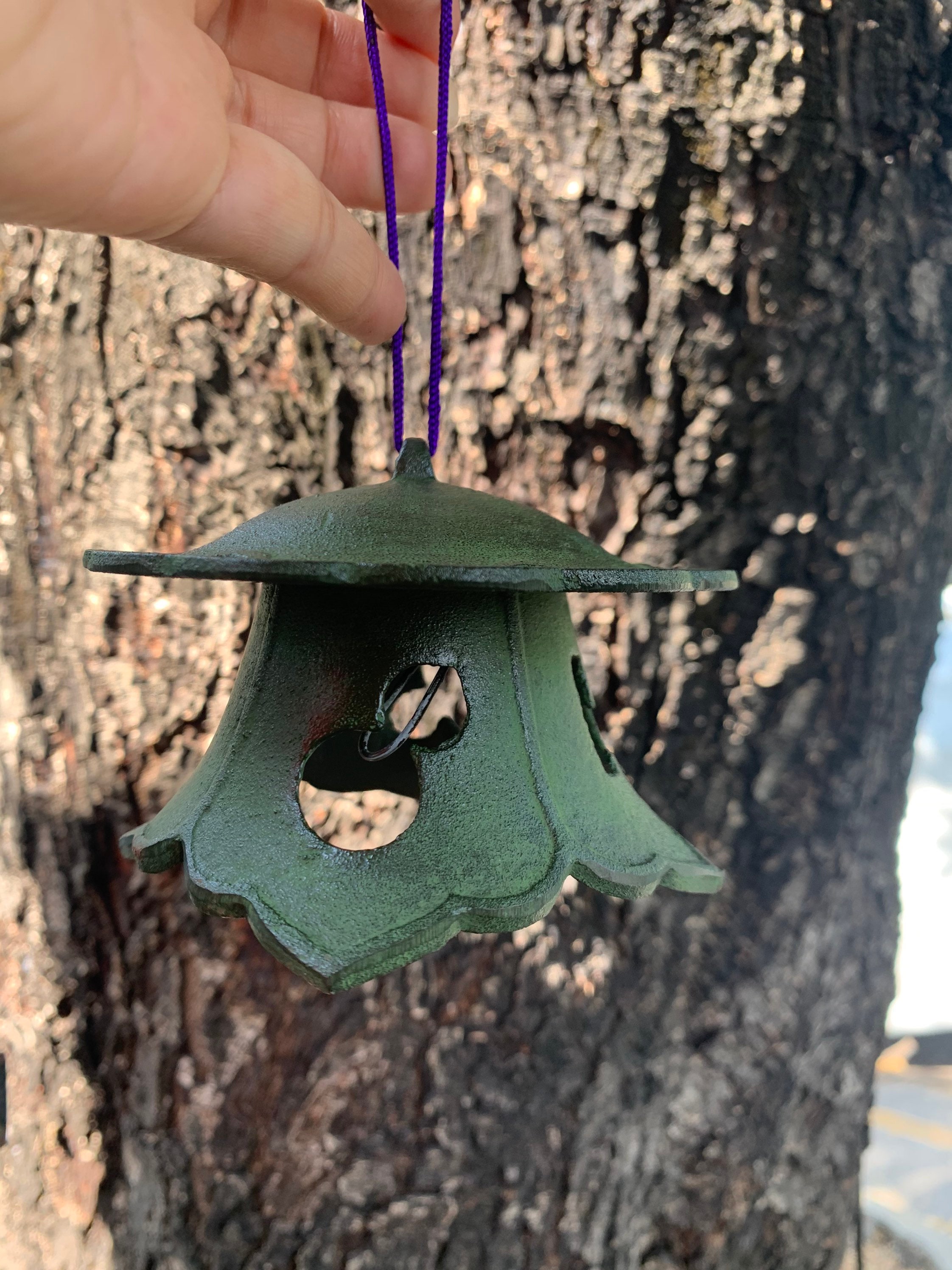 Vintage Japanese Cast Iron Temple Form Wind Chime Hanging Bell - Etsy