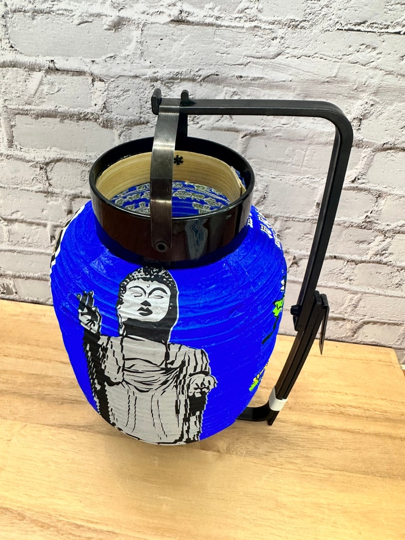 Vintage Japanese Chouchin Blue Japanese Paper Lanterns - Etsy