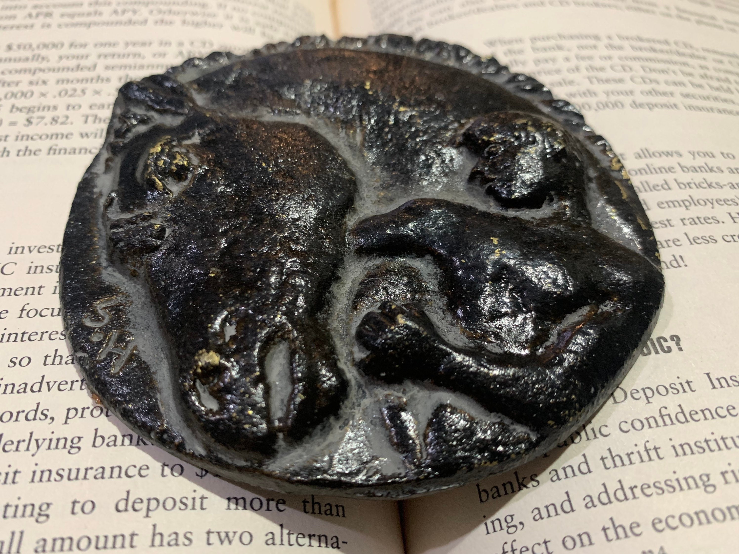 Paperweights Collectibles Vintage Japanese Metal Cast Iron Paperweight ...