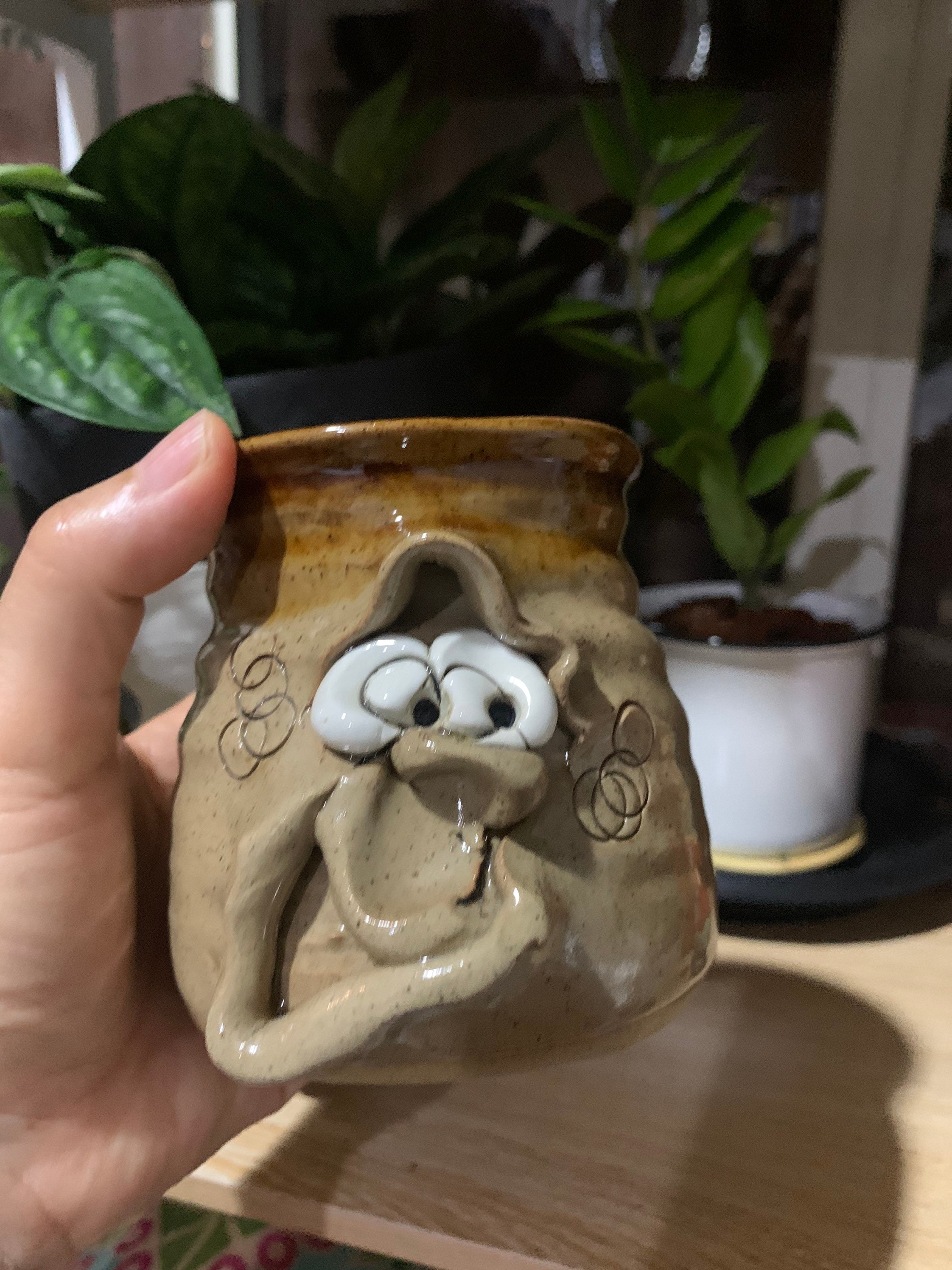Ugly Pottery Vase and Mug Decorative Ugly Face Mug Wales Set of Two - Etsy