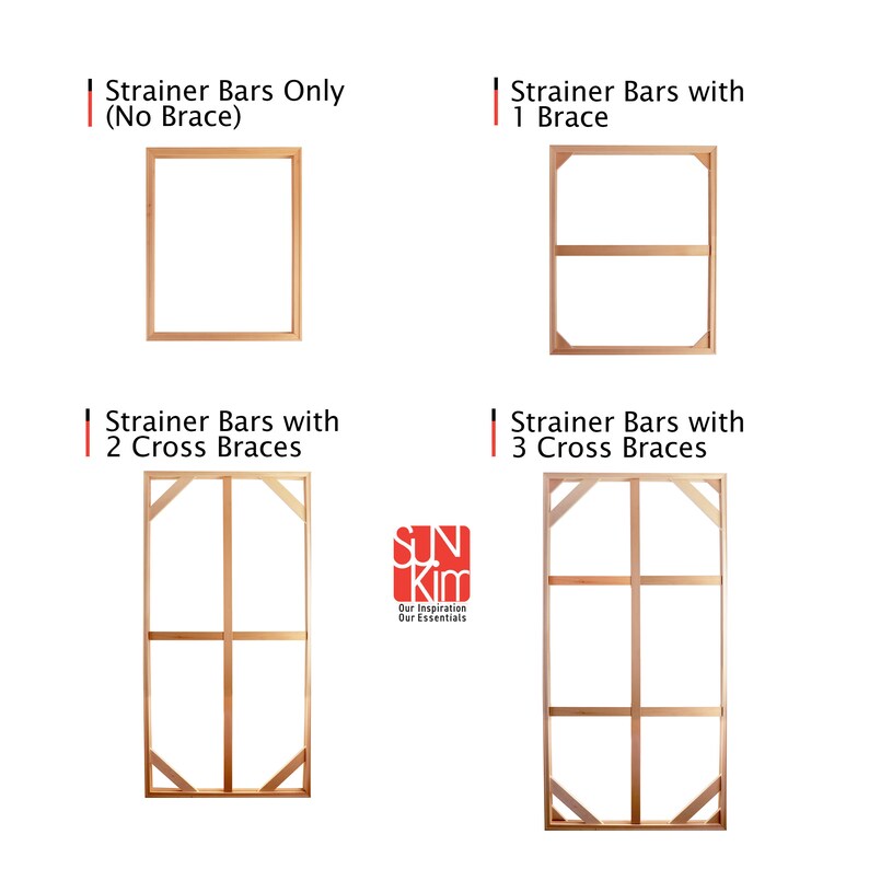 Wooden Gallery Style Stretcher / Strainer Bars 5 to - Etsy