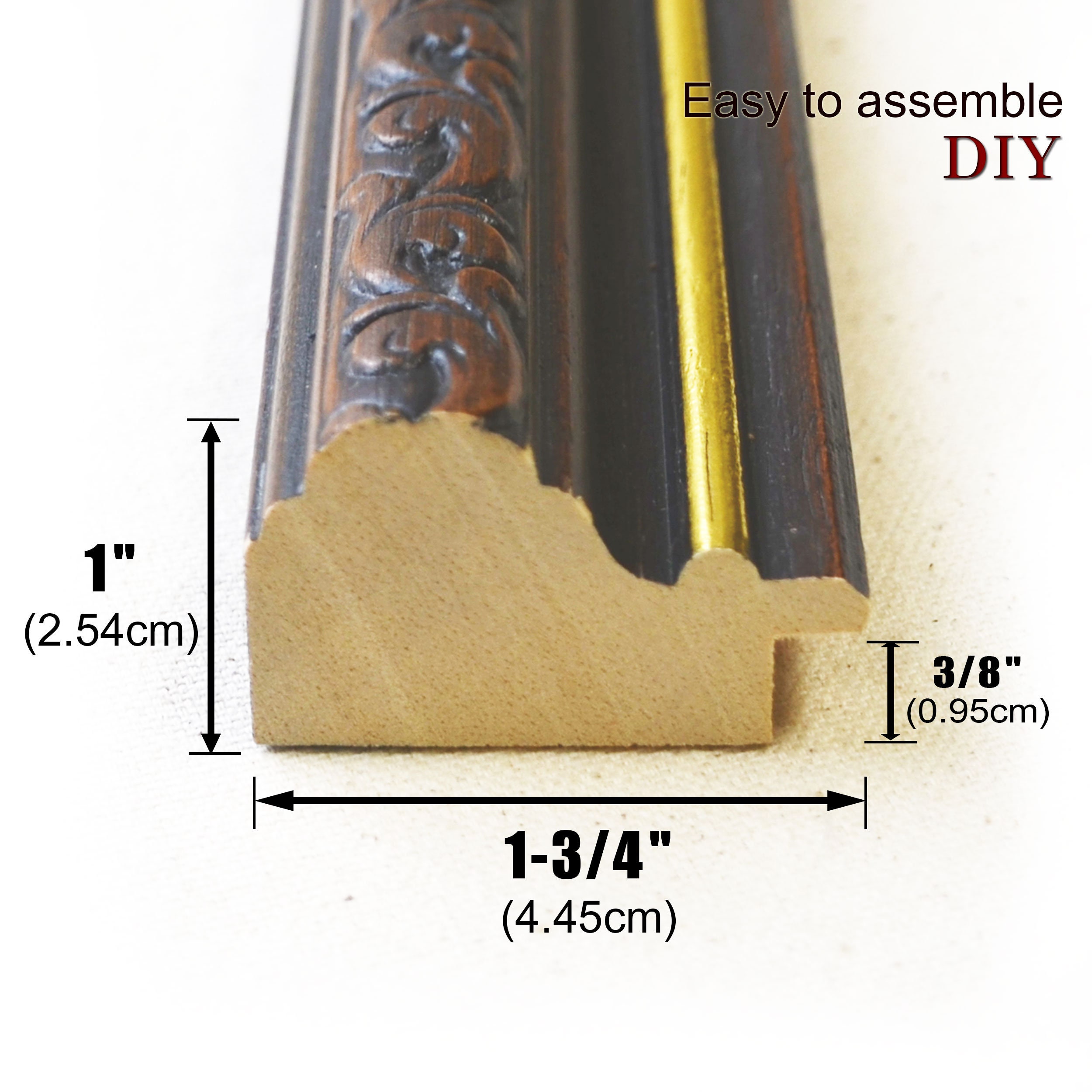 Classic Embossed Leaf Design Wooden Picture Frames in DIY PFC-002 - Etsy