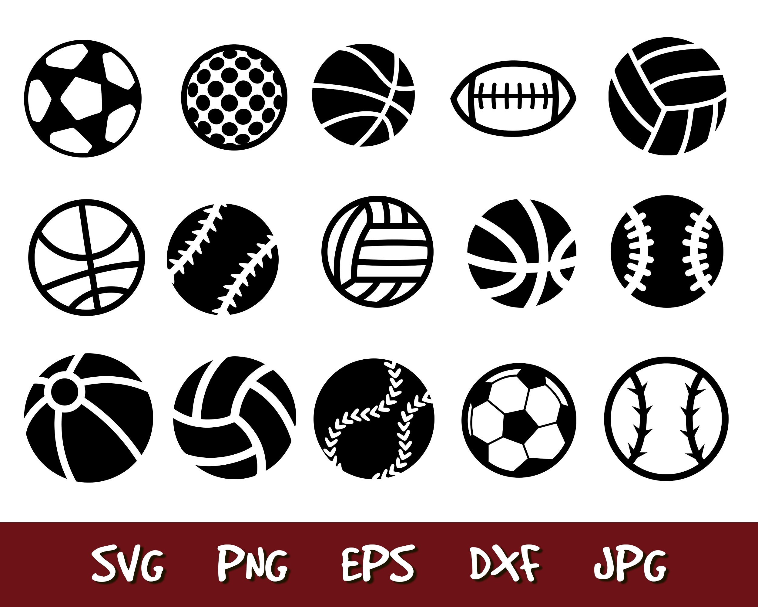BALLS SVG Soccer Ball Svg Soccer Svg Sports Svg Baseball - Etsy UK