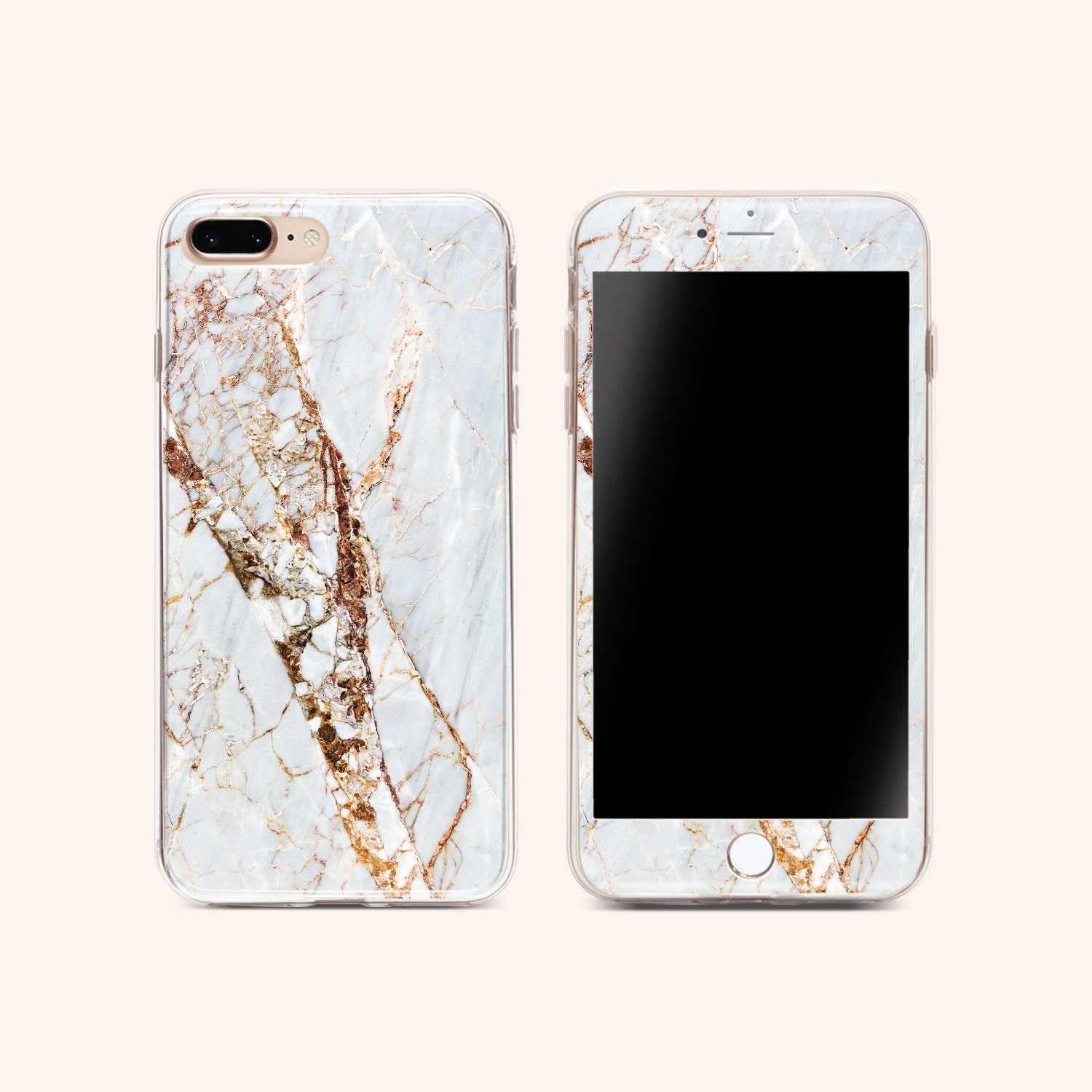 Blue Gold Marble iPhone 8 Plus Case Stone S8 Plus iPhone 8 | Etsy