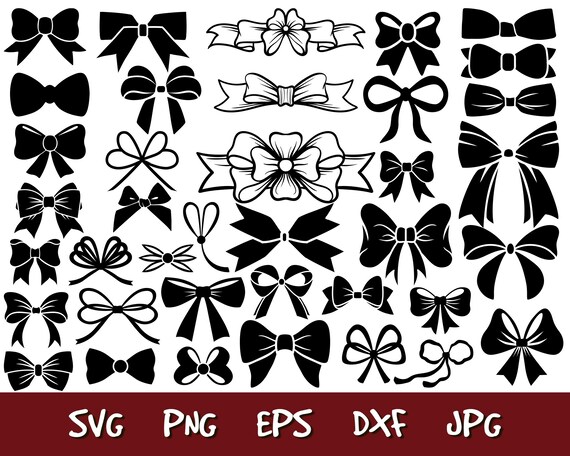 Classic Bow Template SVG Bow SVG Bow Template Hair Bow - Etsy