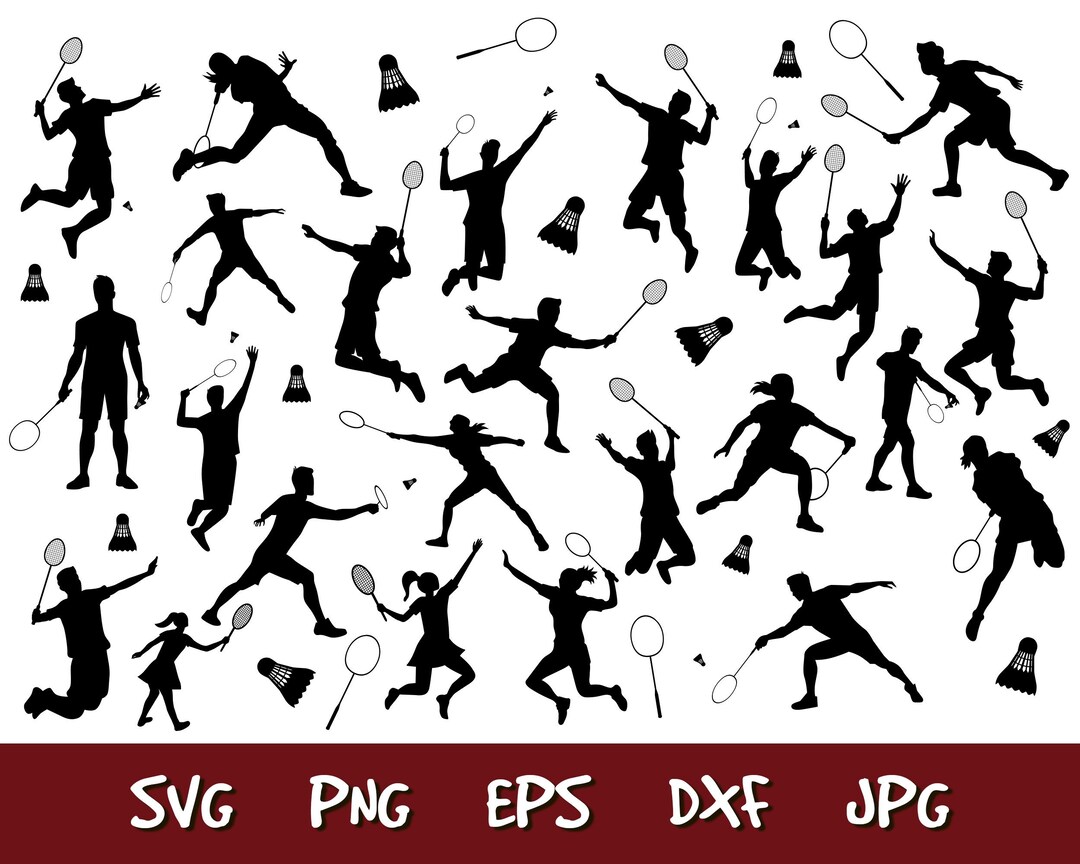 Badminton SVG Badminton Clipart Badminton Files for Cricut Badminton ...