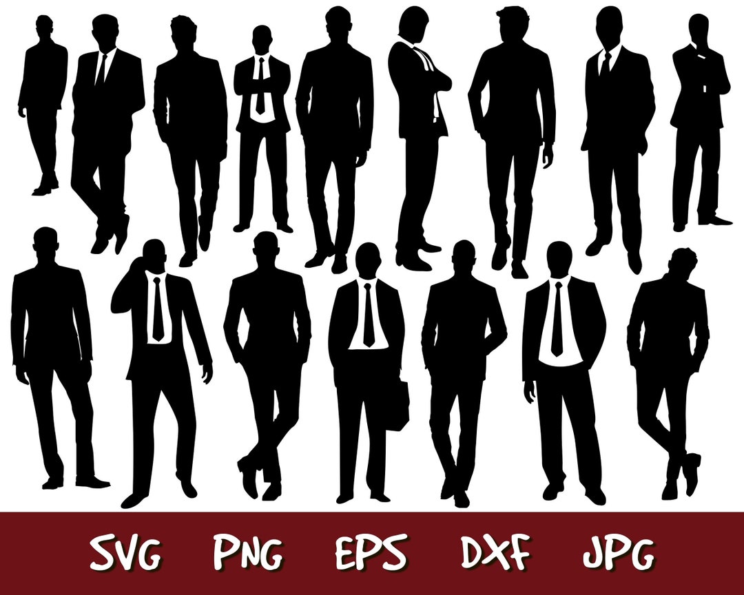 Suit SVG Bundle, Suit SVG, Suit Clipart, Suit Cut Files for Silhouette ...