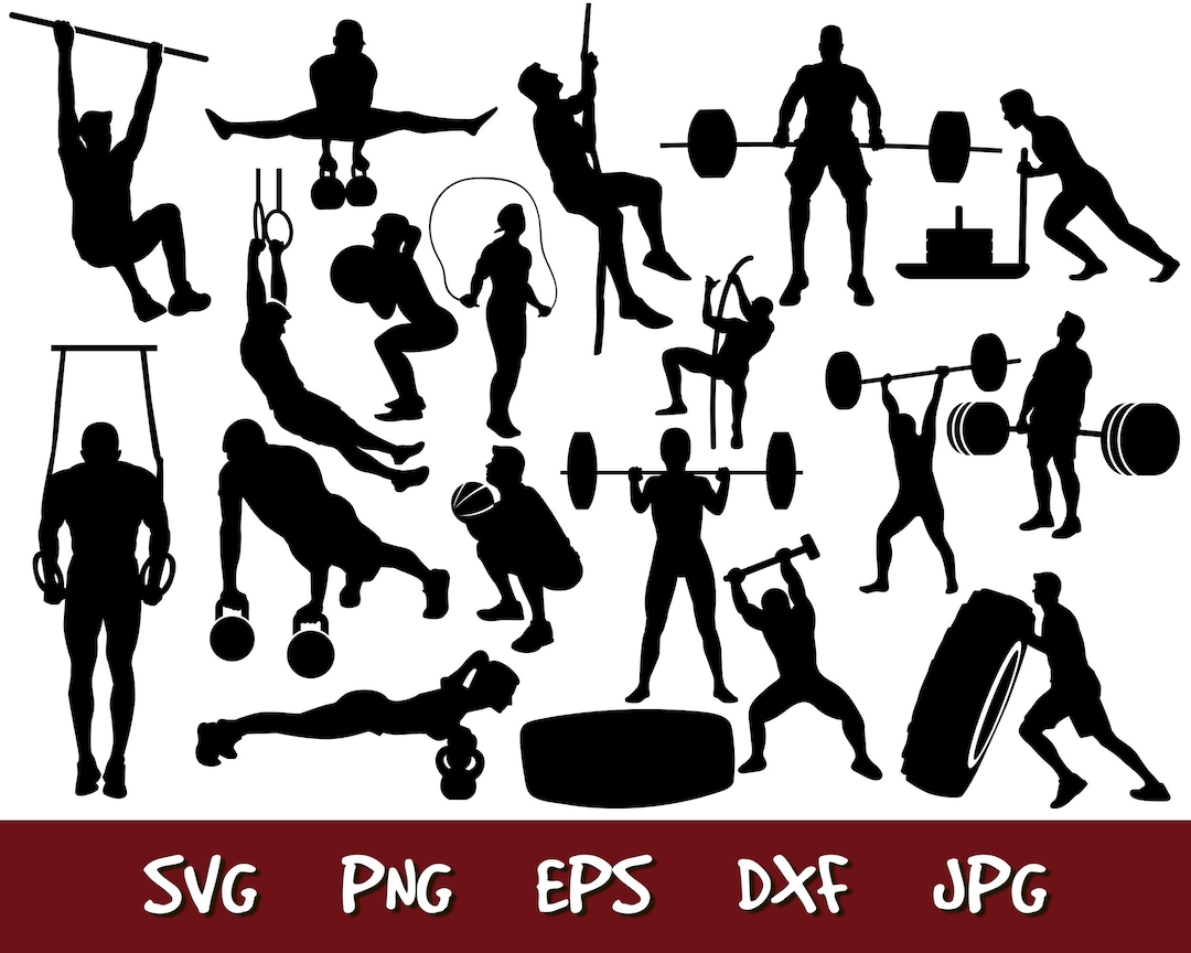 Sports Clipart Set, Athletic Clipart SVG, 3 Styles, Digital Clip Art ...