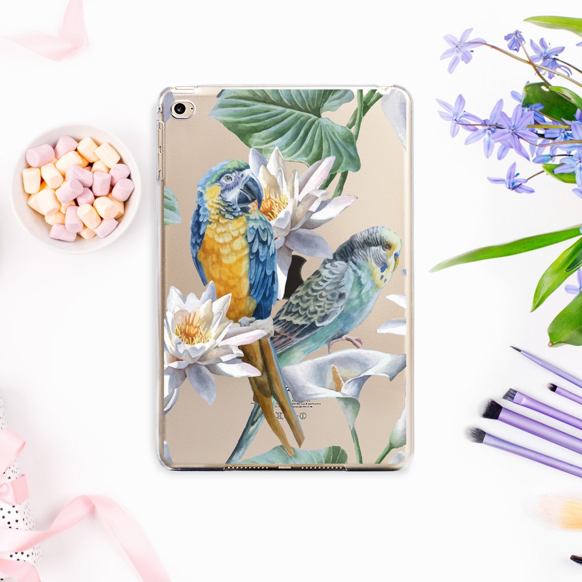 Parrots Ipad 10.2 2019 Case Talking Birds Ipad Mini 2019 Cover - Etsy