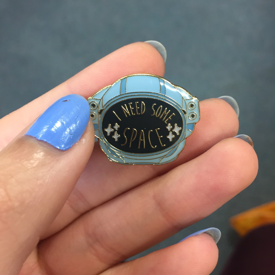 Spaceman Pun Enamel Pin - Etsy