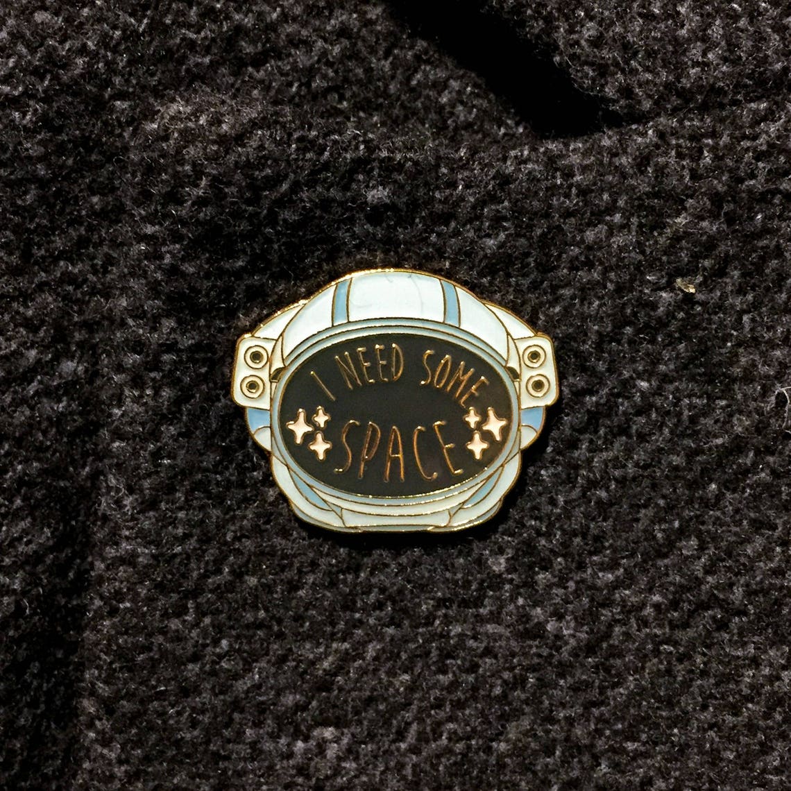 Spaceman Pun Enamel Pin - Etsy