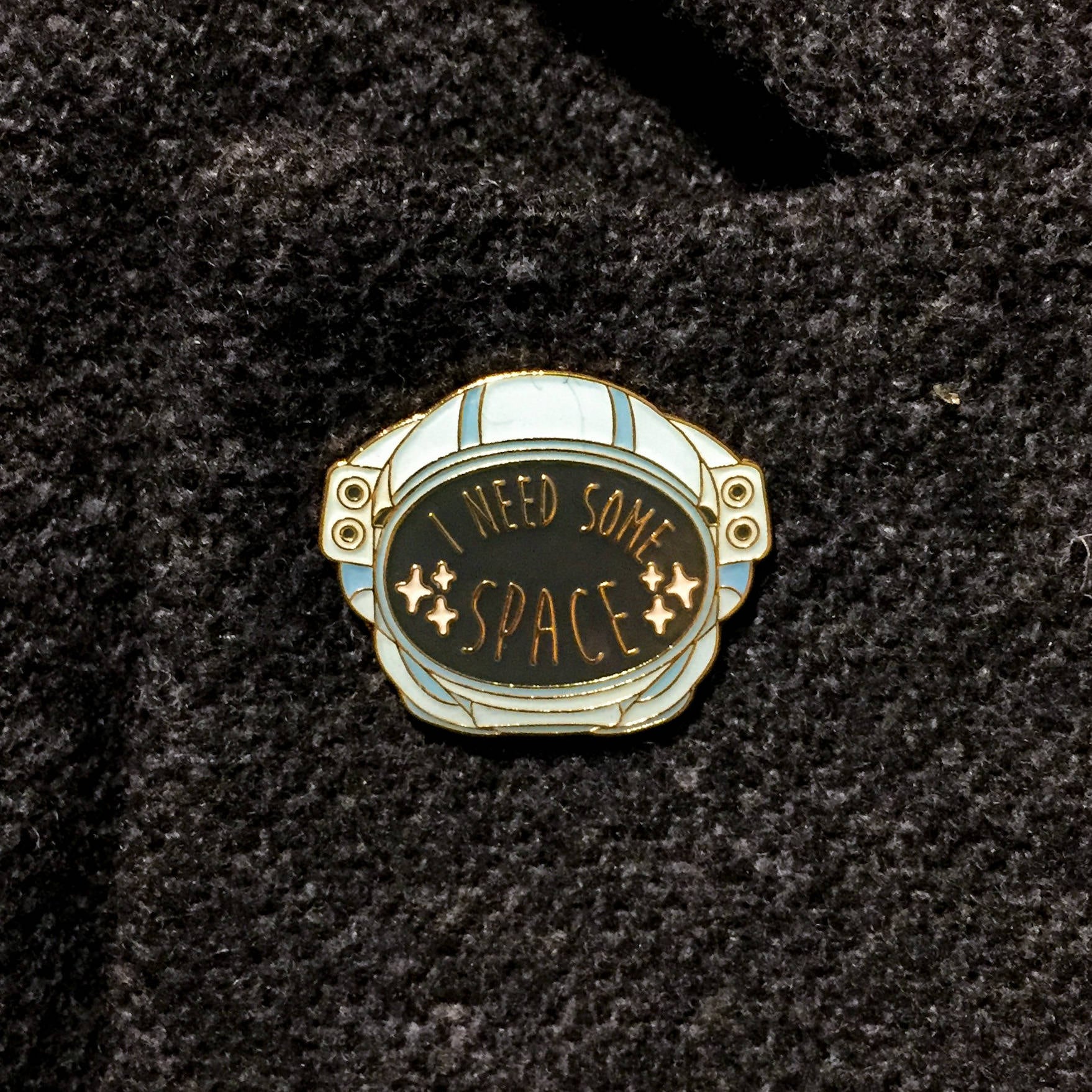 Spaceman Pun Enamel Pin - Etsy