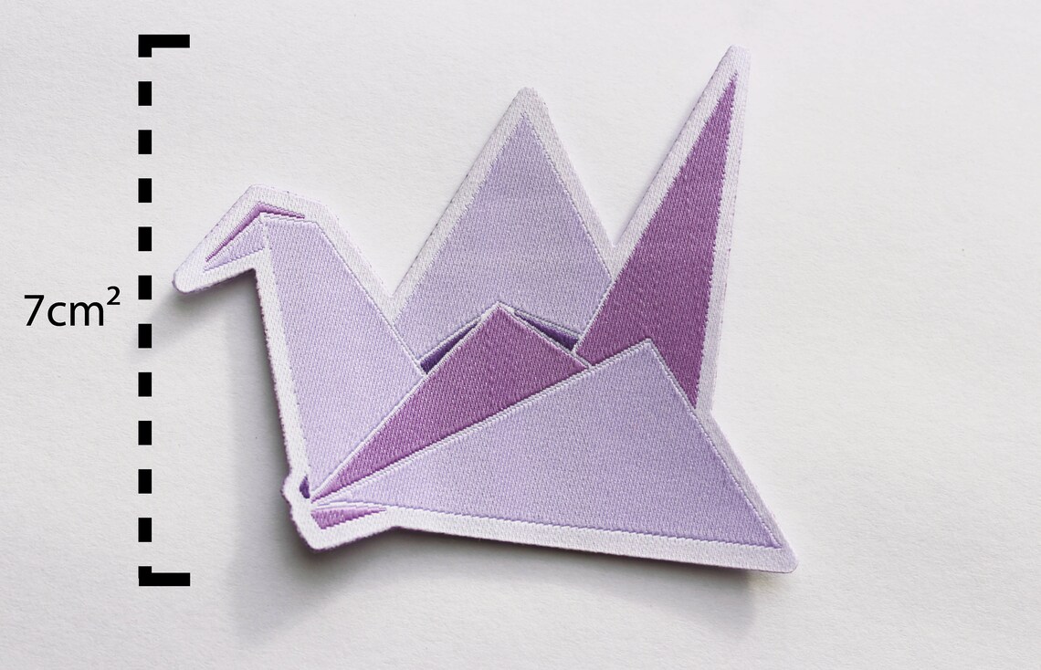 Paper Crane Fabric Patch - Etsy