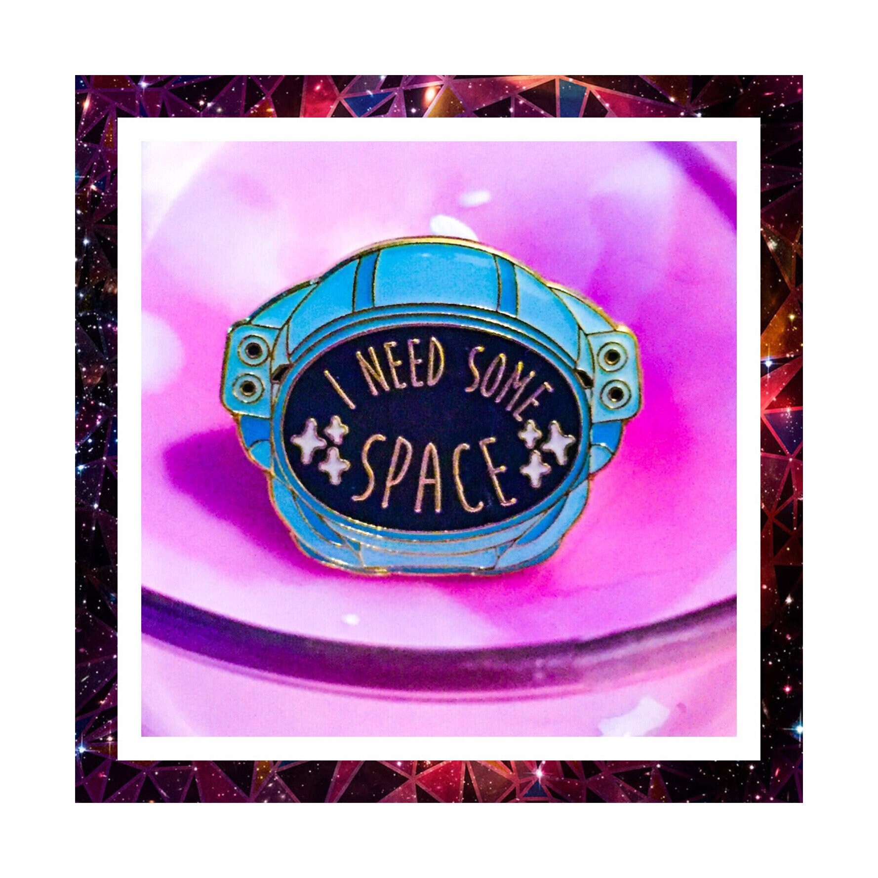 Spaceman Pun Enamel Pin - Etsy