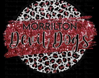 Devil Dogs Preppy Mascot Png Digital Download Crimson Red Black White ...