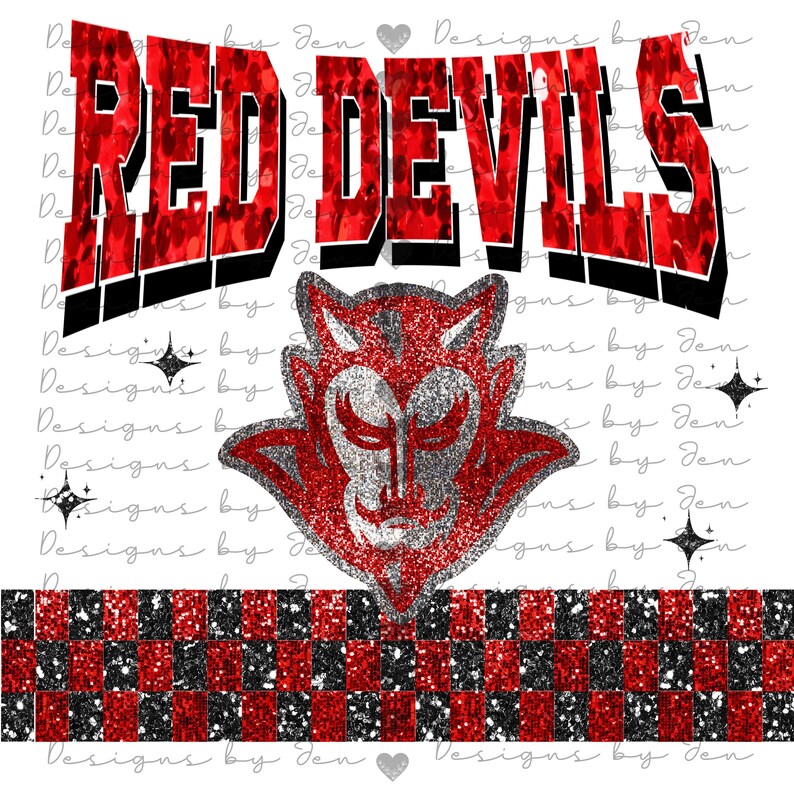 Atkins Red Devils PNG Digital Download - Etsy