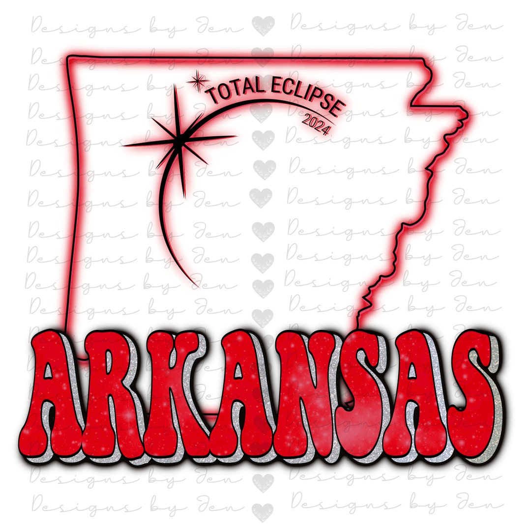 Arkansas Eclipse PNG Download - Etsy