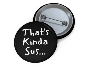 Among Us Sus Button - Etsy