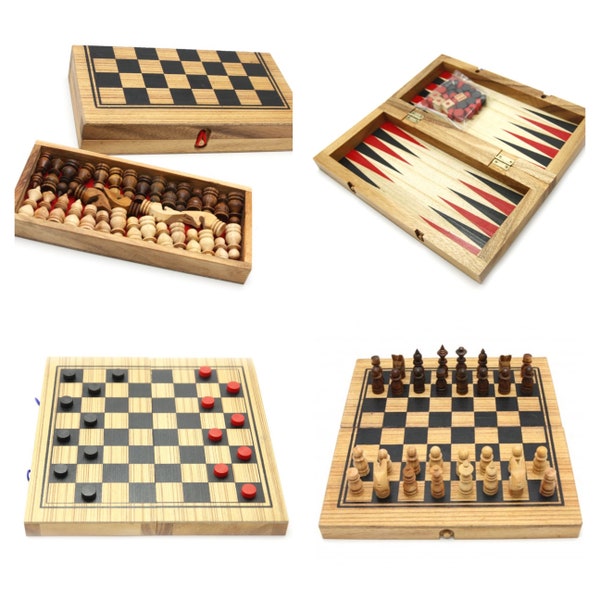 Mini Checkers Chess Set - Etsy