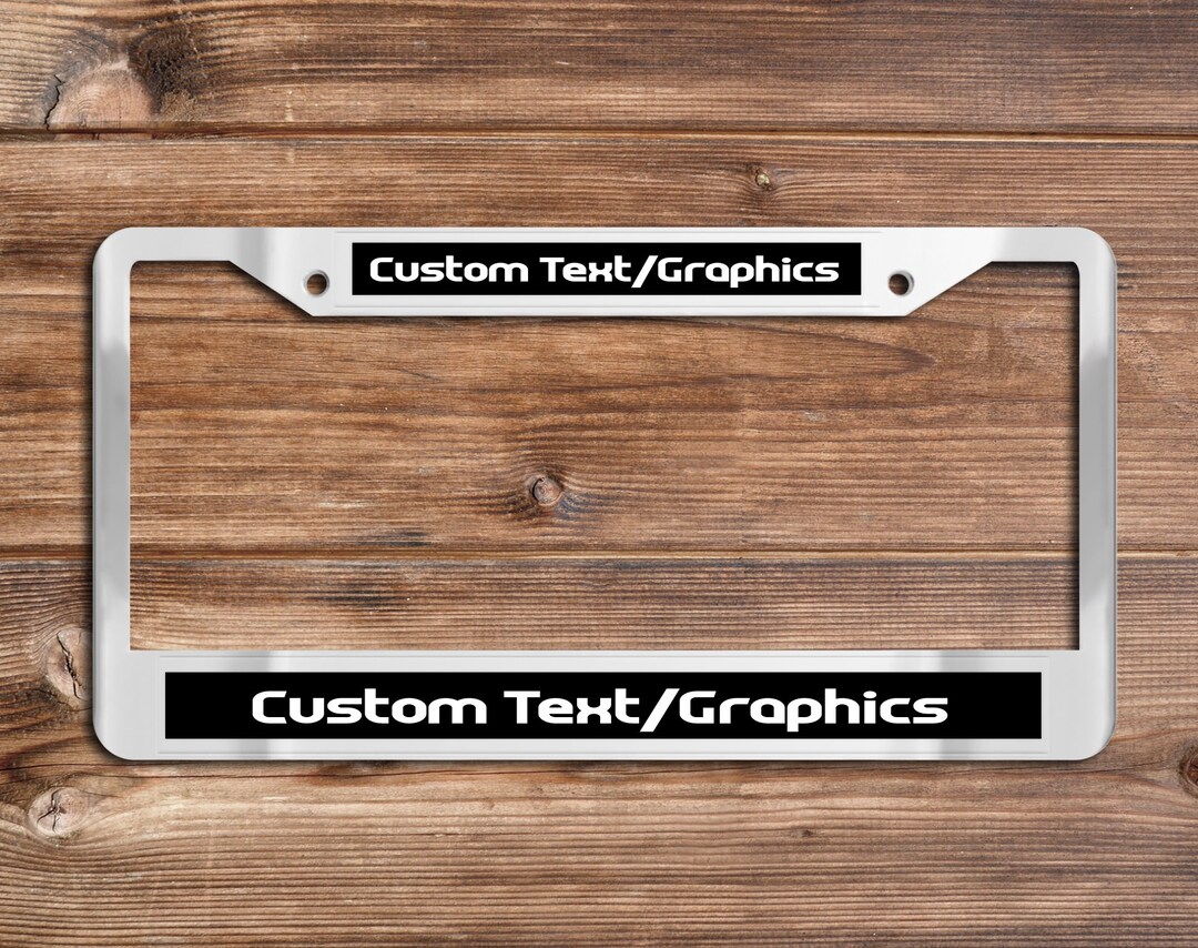 Custom Trekkie - Chrome License Plate Frame - Etsy