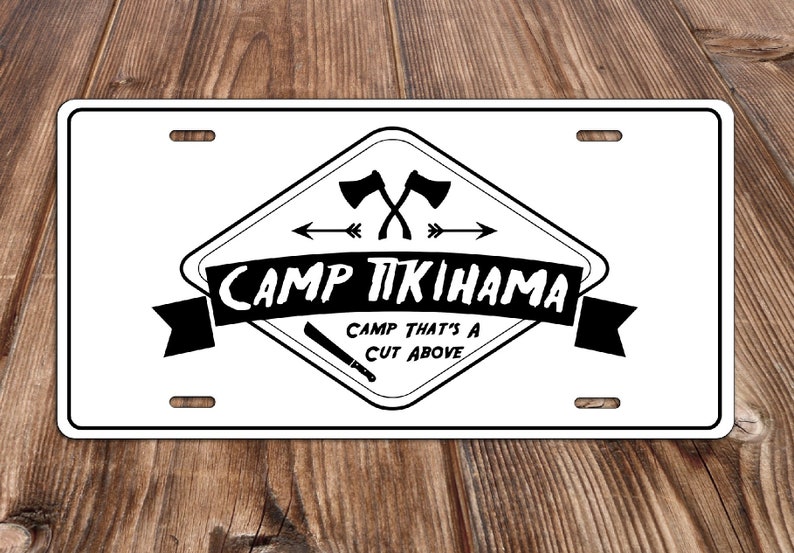 Camp Tikihama - A Camp That's a Cut Above - License Plate (psych - TV ...