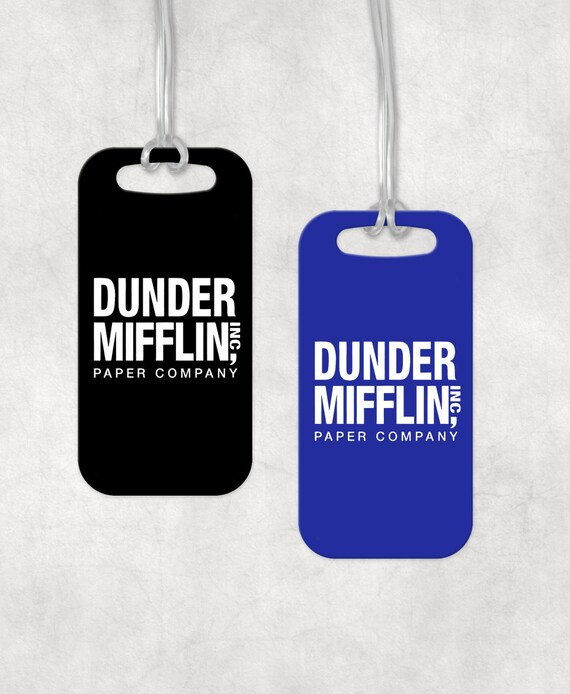 Dunder Mifflin The Office Bag Tags / Luggage Tags | Etsy