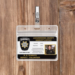Dwight K Schrute Volunteer Sheriff ID Badge the Office TV Show - Etsy