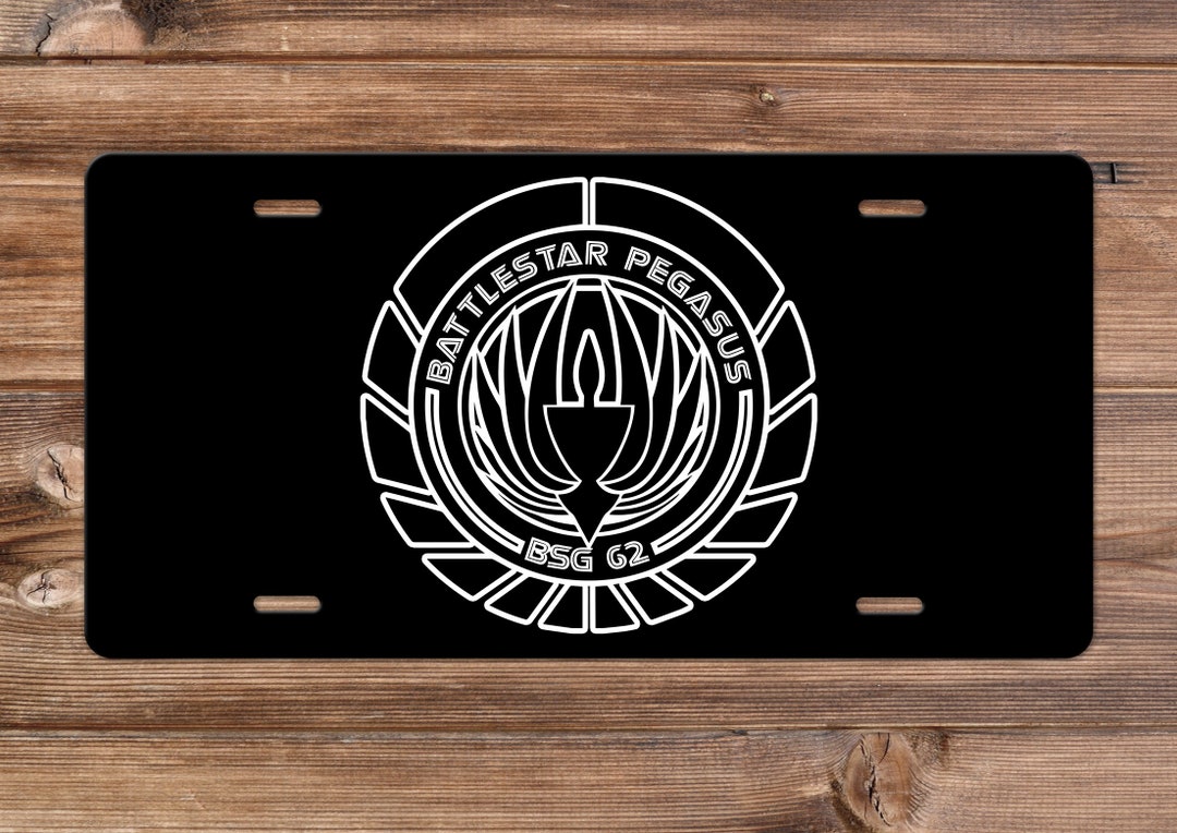 Battlestar Pegasus - License Plate - (battlestar Galactica-themed) - Etsy