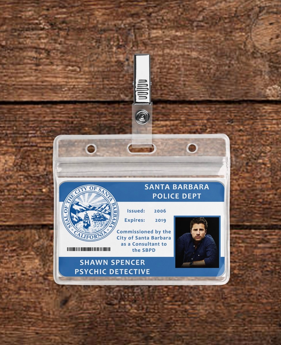 Psych-Themed SBPD ID Badges Psych TV Show Seasons 1-8 | Etsy