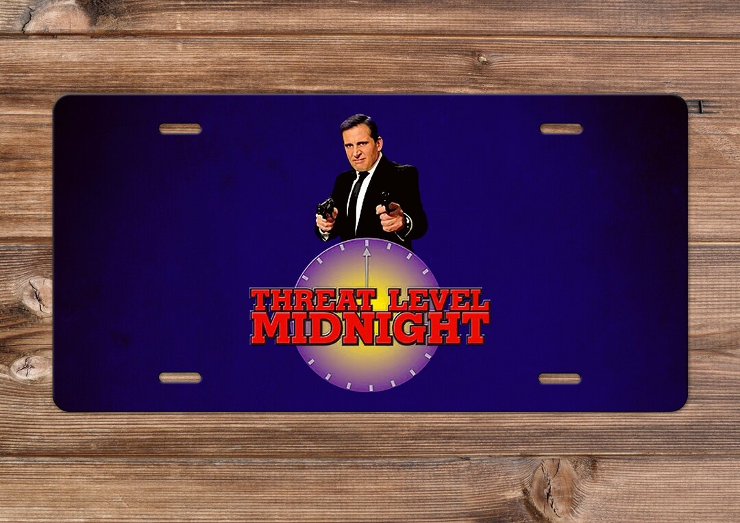 Threat Level Midnight - License Plate - (the Office-themed) - Etsy