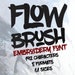 Flow Brush Embroidery Font, Brush Fonts, Paint Brush Embroidery Font ...