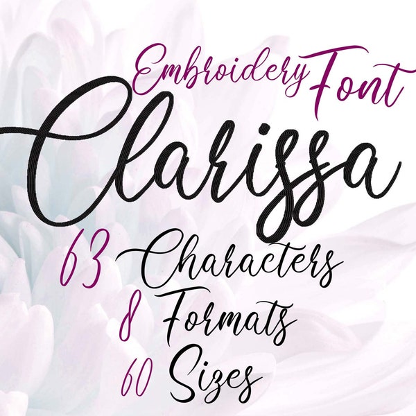 Large Embroidery Font - Etsy