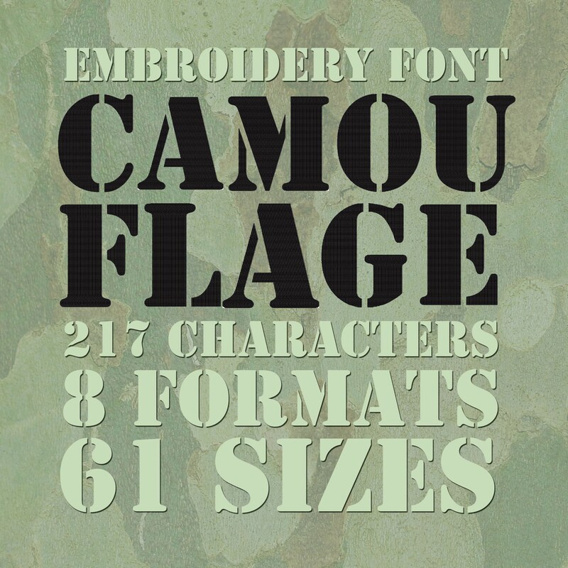 Stencil Embroidery Font - Etsy