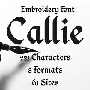 Calligraphy Embroidery Font, Calligraphy Font, Embroidery Font ...