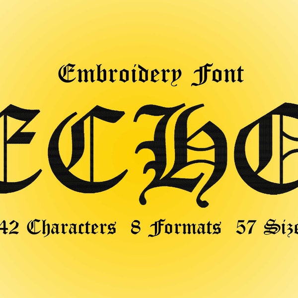 Echo Font - Etsy