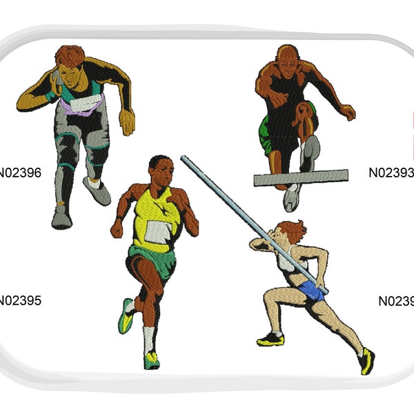 Embroidery Designs Track and Field - Etsy