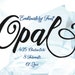 Opal Calligraphy Embroidery Font, Wedding Font, Modern Embroidery Font ...