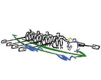 Rowing Embroidery - Etsy